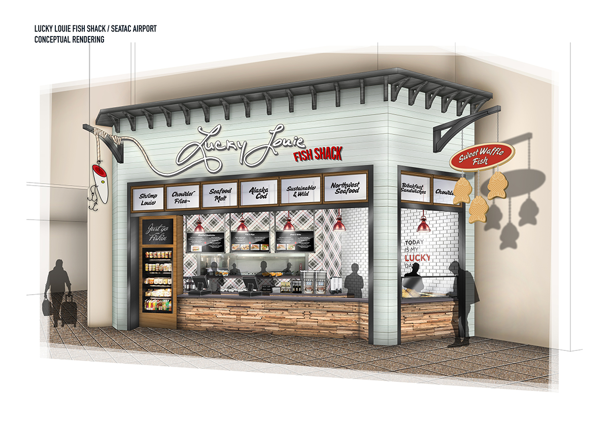 LUCKY LOUIE FISH SHACK | BSR Brand Environment - BSR Branding
